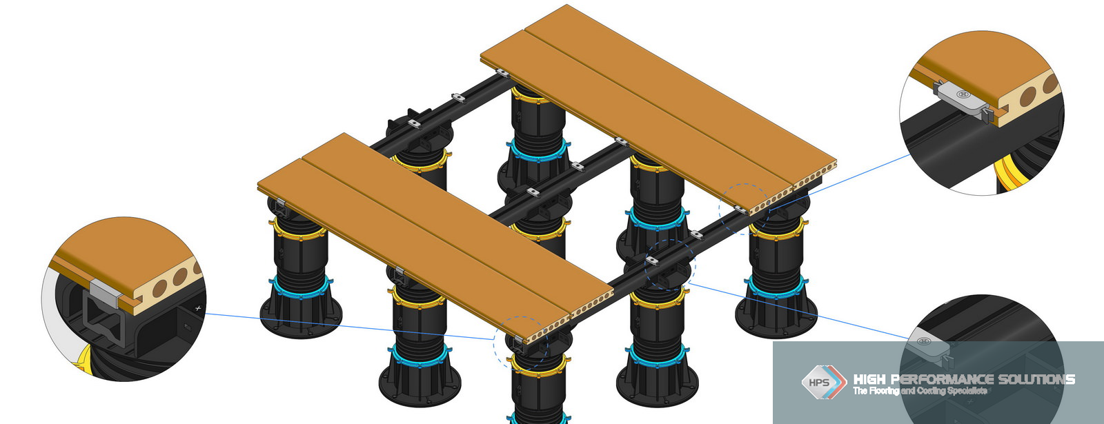 Elevated Raised Floor iPed® Pedestal